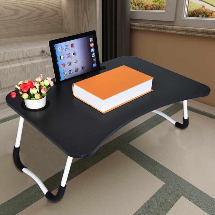 Folding and Portable Laptop Table/Study Table/Bed Table with Holding ...