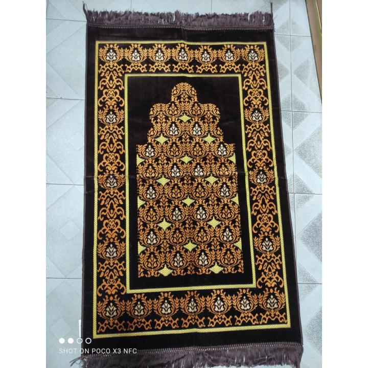 Multi Colour Velvet Jaynamaz - Made in Turkey | Daraz.com.bd