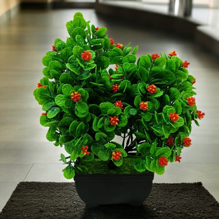 Mini Bonsai Décor: 1 Pc New Green Mini Artificial Flower Tree Minicape ...