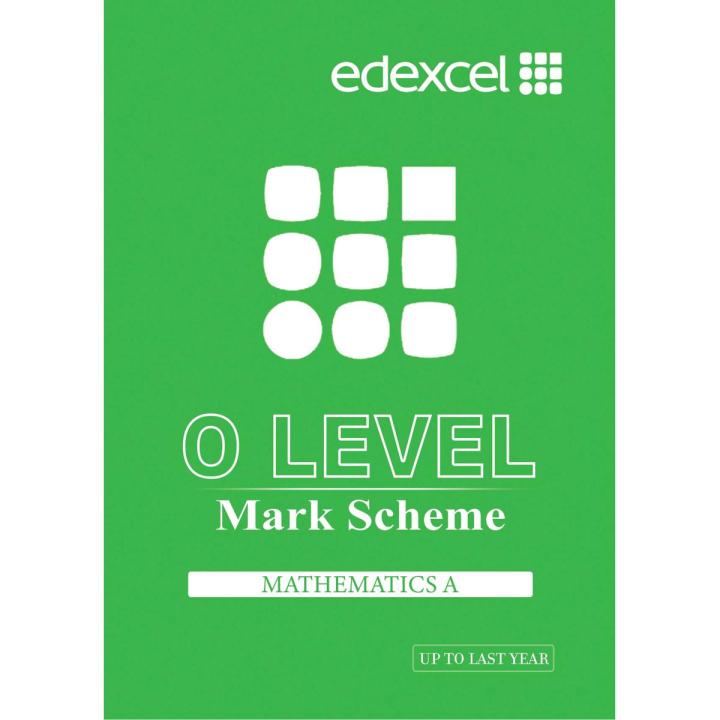 Edexcel International GCSE Mathematics A Mark Scheme | Daraz.com.bd