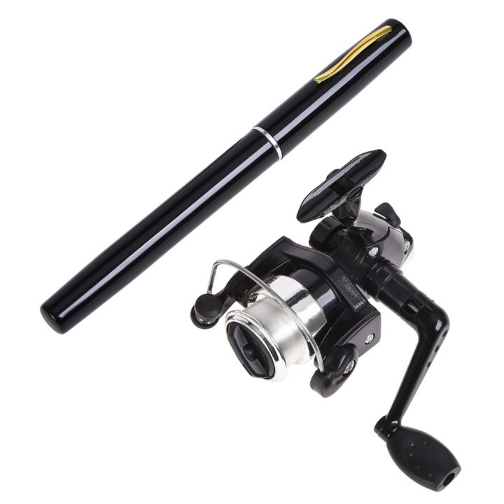 2Pcs/Set Pen Type Fishing Rod Spinning Wheel Fishing Wheel Pocket Ice ...
