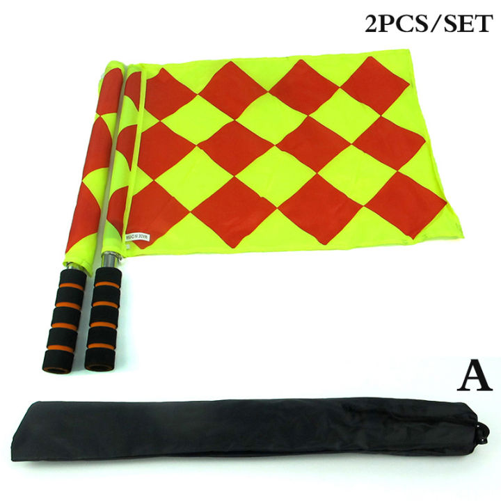 【Best value】 2pcs/set World Soccer Referee Flag Fair Play Sports Match ...