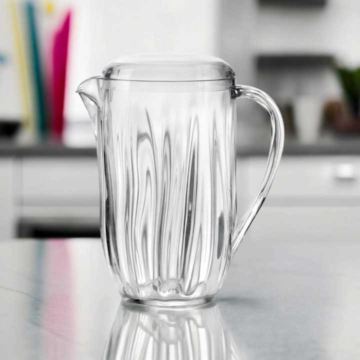 2L Clear Classic Design Water Jug - Transparent Crystal, Zam Zam ...