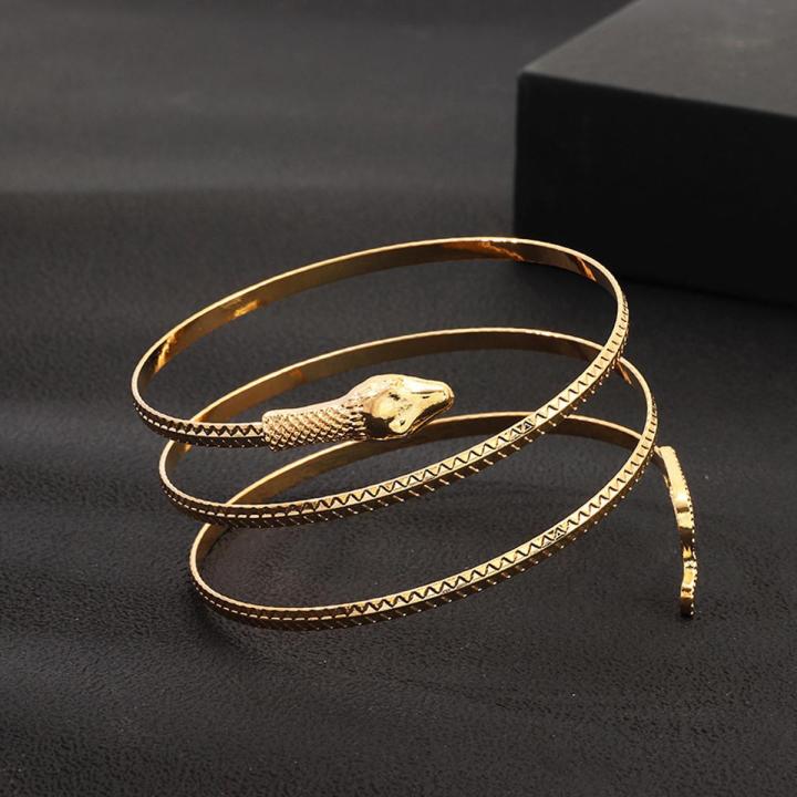 【Must-Have Gadgets】 Open Adjustable Snake Cuff Bracelet Women Gothic ...