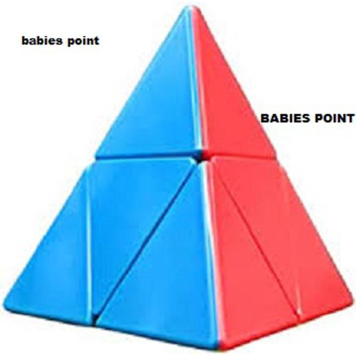 Pyramid Rubiks Magic Cube - 3 Stage Multi-Color | Daraz.com.bd