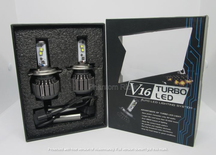 New Generation Automotive Bulbs Led V16 Turbo Headlight for Bike/Car (1 ...