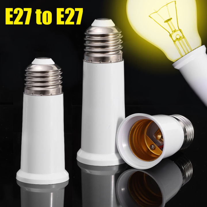 E27 To E27 Bulb Sockets Expansion Lamp Adaptor Connector Home Lighting Angle Light Holders ...