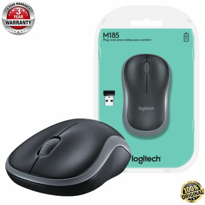 Logitech M185 Wireless Mouse, 2.4Ghz With Usb Mini Receiver, 12-Month ...