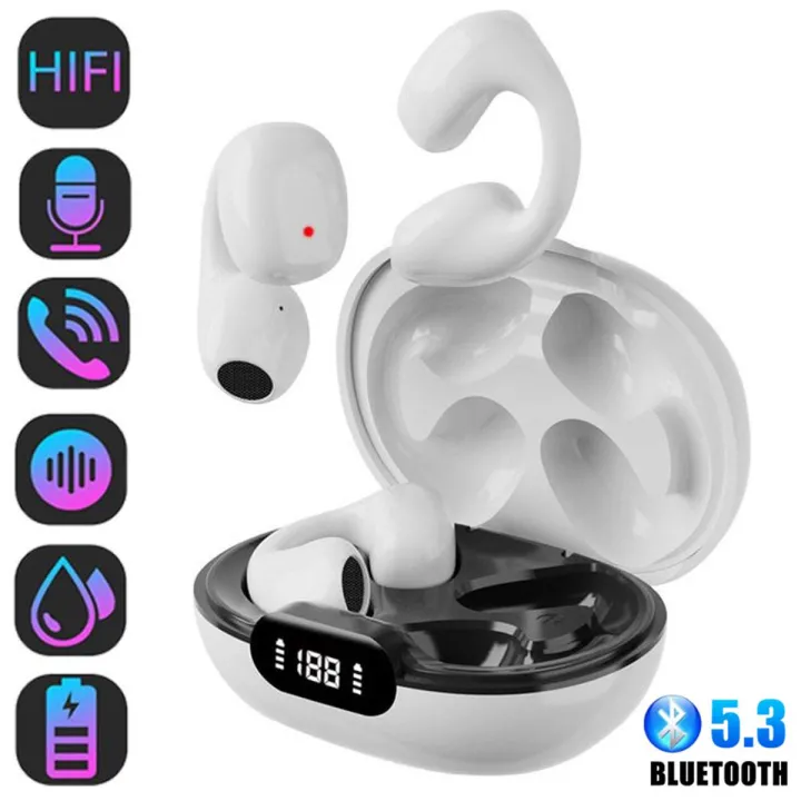 【Toy life hall】Painless Wear TWS Clip Wireless Earbuds Stereo Bluetooth ...