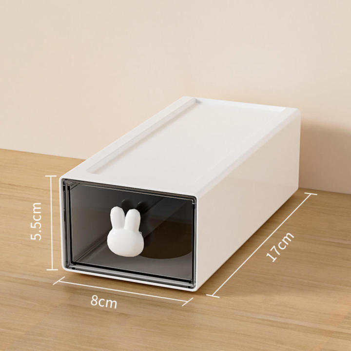 Cute Rabbit Storage Box Office Desktop Drawer Storage Box Student ...