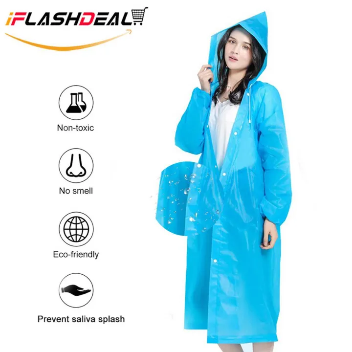 Rain Coats Transparent Raincoat Anti-splash Poncho Rainwear Anti-Spit ...