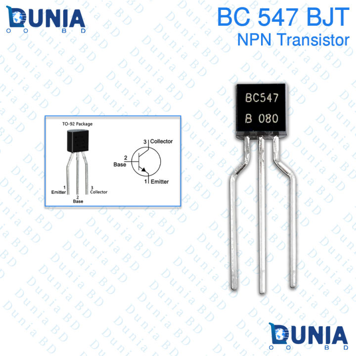BC547 NPN Transistor 10Pcs | Daraz.com.bd