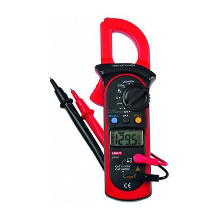 UNI-T UT201+ Digital Clamp Meter 400A True RMS Clamp Meter AC Current ...