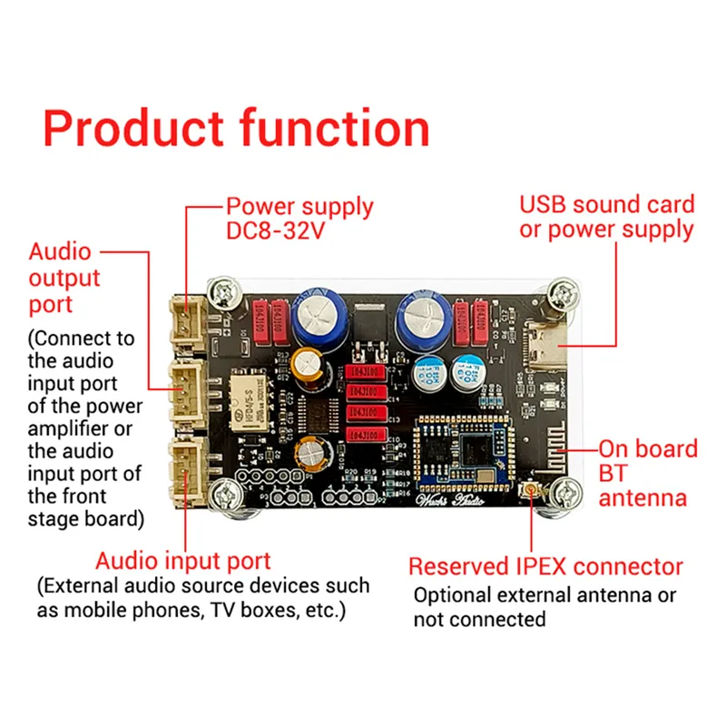 - Qualcomm QCC5125 Bluetooth 5.1 Lossless Decoding Board LDAC Audio ...
