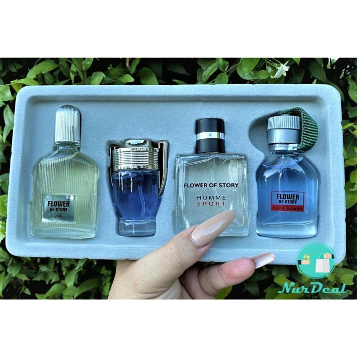 Flower of Story Men's Perfume 4 in 1 Set | Daraz.com.bd