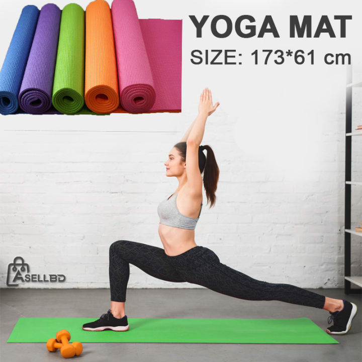 6mm Thick Yoga Mat Non-slip Exercise Mat Body Building | Daraz.com.bd