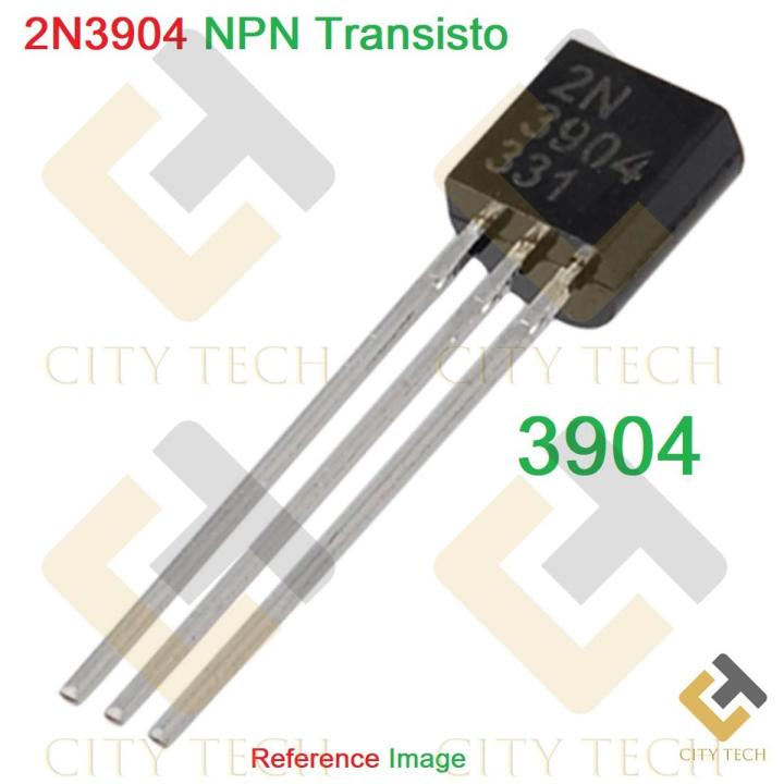 10Pcs- 2N3904 40V 0.2A 1.5W 300MHz NPN General Purpose Transistor 3904 ...