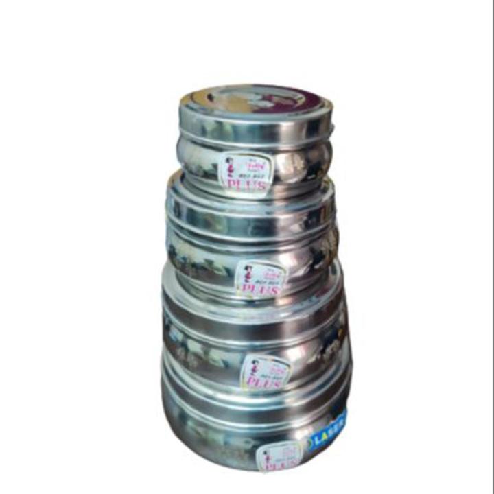Dabba 4 Pcs Set Dolly Stainless Steel Small Laser Print Fancy SR ...