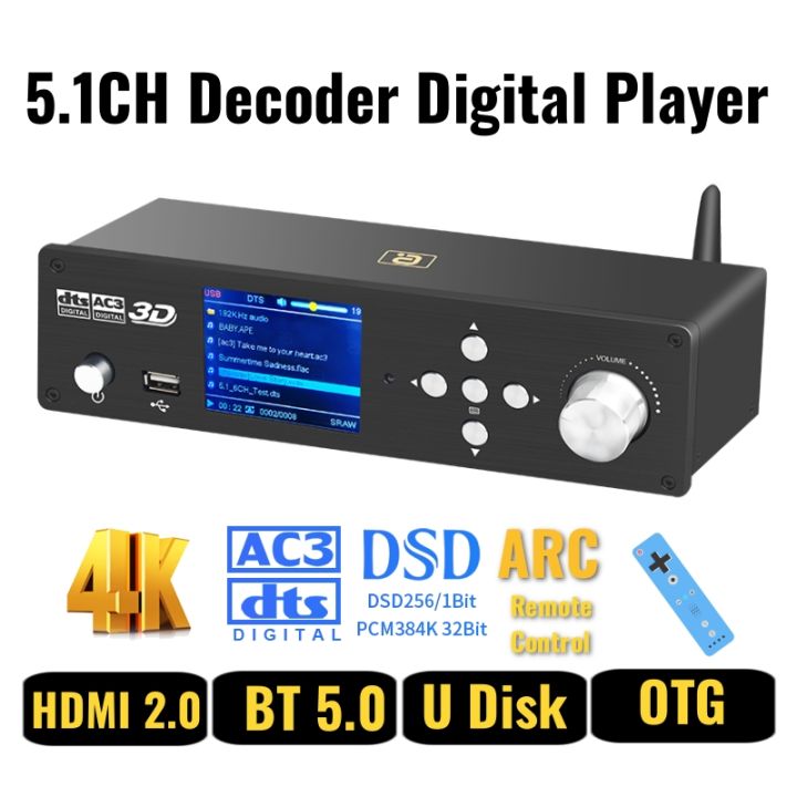 DTSHD Dolby Atmos 5.1CH Audio Decoder 51 4K HD-MI2.0 Converter ...
