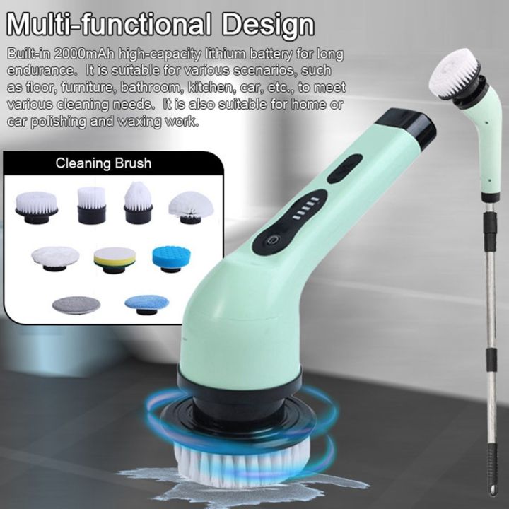 Cordless Electric Cleaning Machine Rechargeable Automatic Kitchen ...