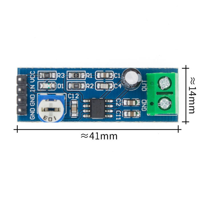 LM386 audio power amplifier module 200 times gain amplifier board mono ...
