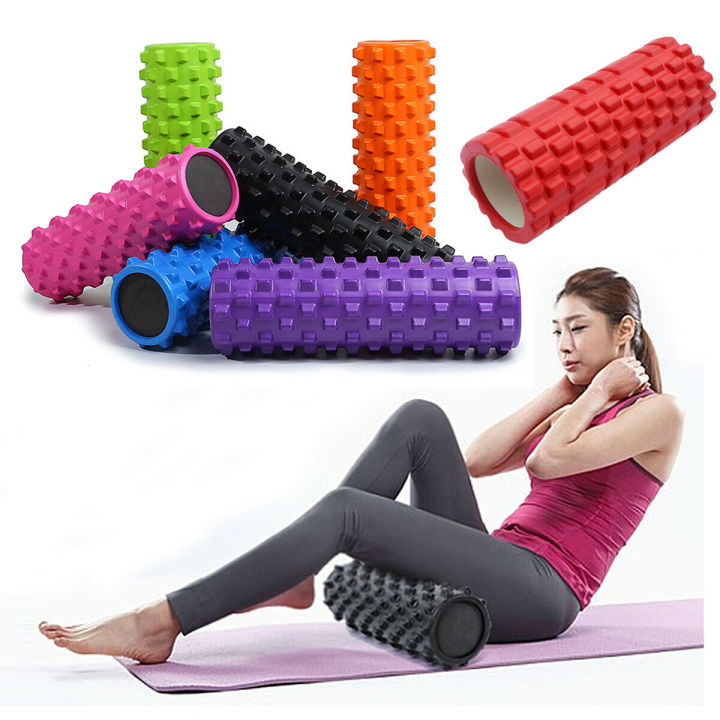 Yoga Column Foam Shaft Roller Wheel Massage Stick Muscle Relaxation ...