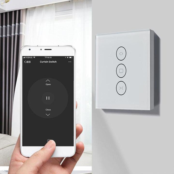 XJING- WiFi Electrical Blinds Switch Touch APP Voice Control By Alexa ...