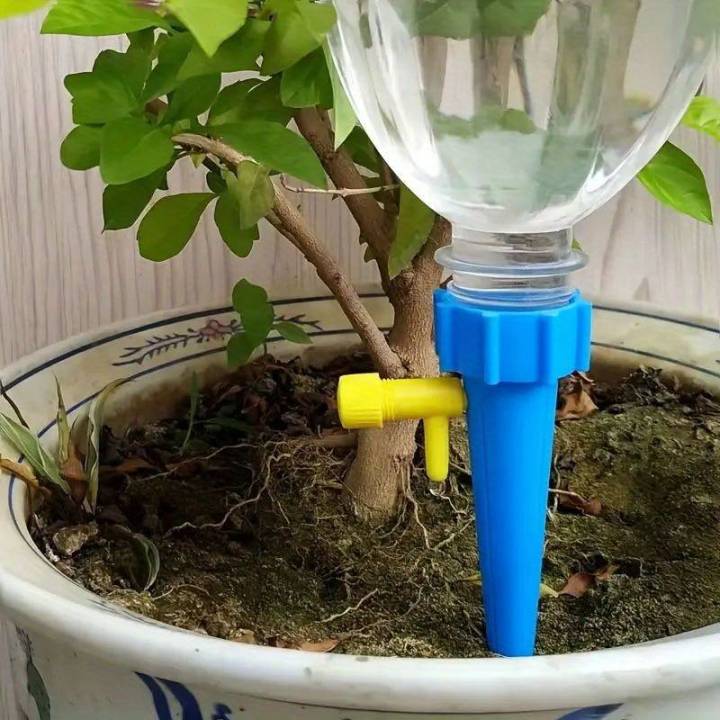 Plant Auto Watering Spike with Control Valve Automatic Irrigation Water ...
