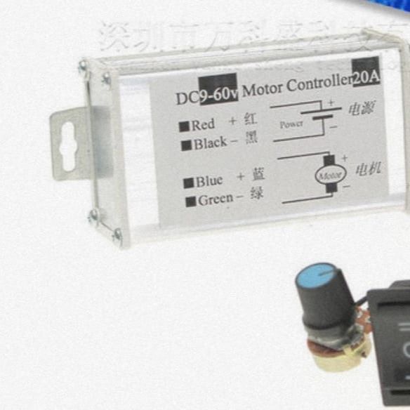 DC 9-60v 20A forward and reverse DC Motor speed regulator / Controller ...