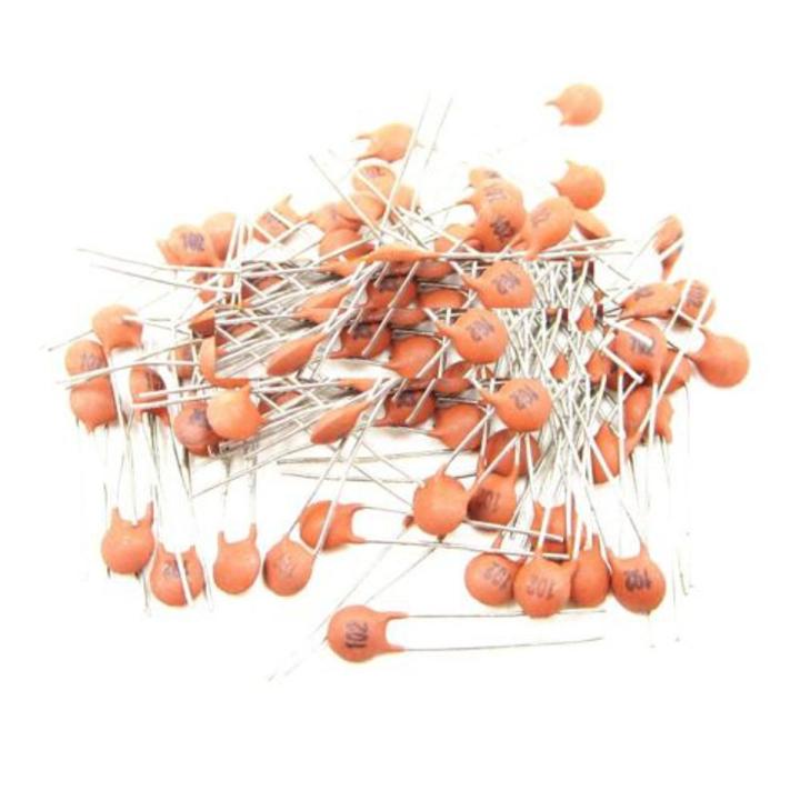 25Pcs- 102 50V CERAMIC Capacitor Mini Ceramic Capacitor 1nF 50V 102 ...