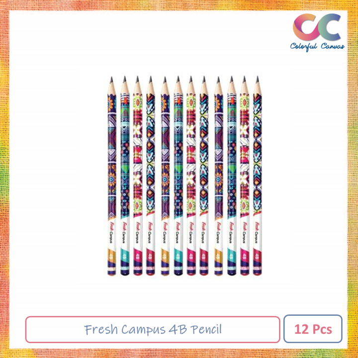 Fresh Campus 4B Pencil 12 Pcs 1 Pack | Daraz.com.bd