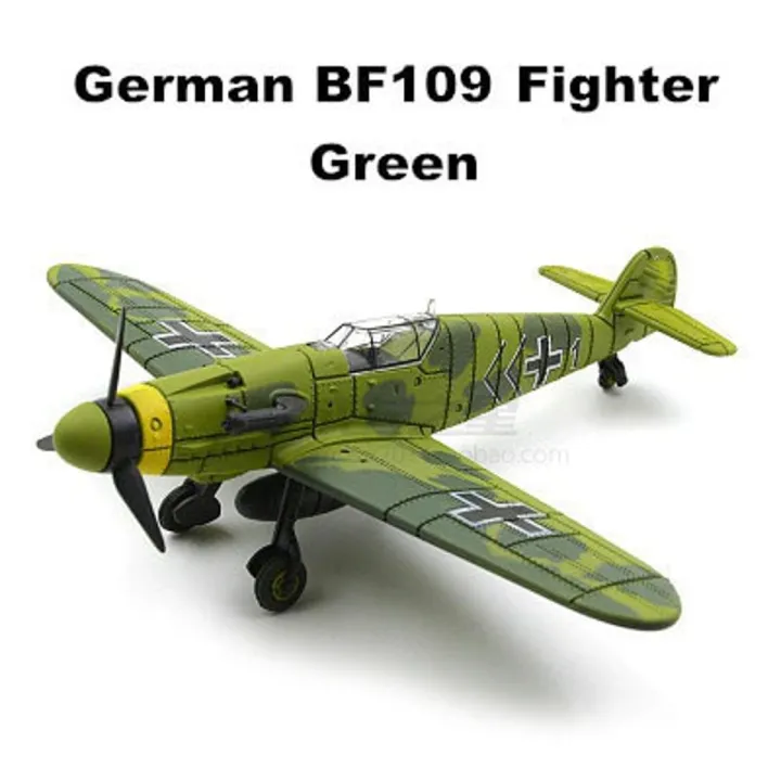 【happy one】1/64 WWII German BF109 UK Hurricane Fighter 4D Assemble ...