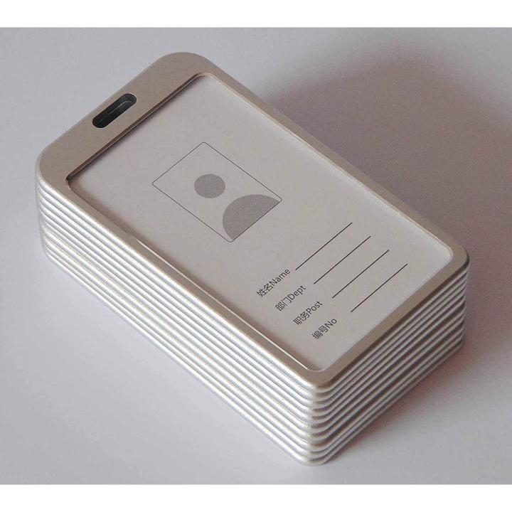 10 Pcs Metal ID Card Holder (Silver) - Id Card Holder | Daraz.com.bd