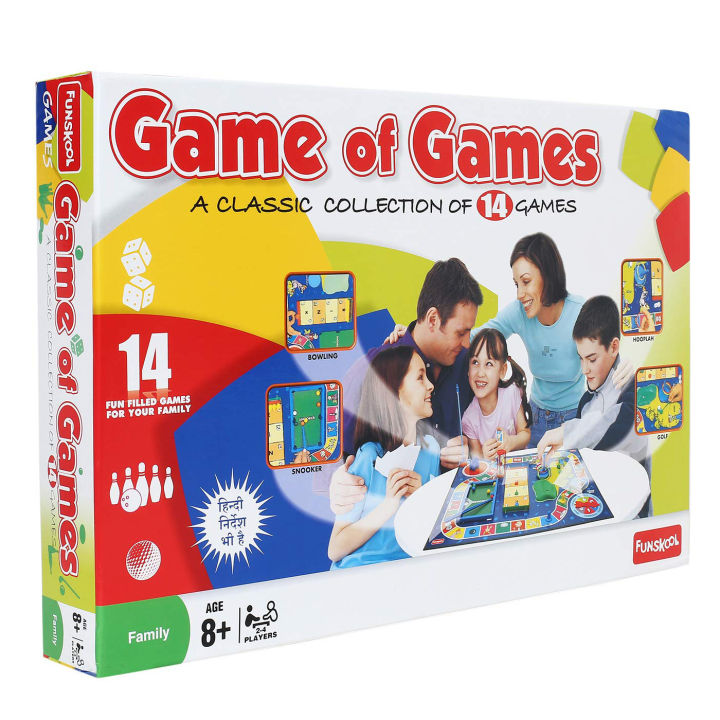 Funskool Game of Games Board Game Multiplayer Indoor Games A collection ...