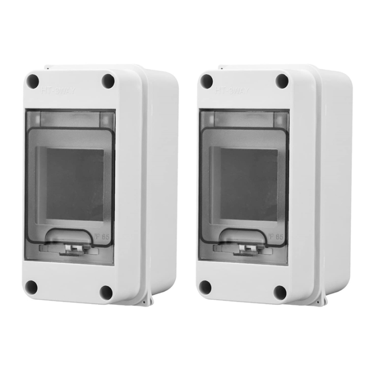 3 Way Distribution Protection Box, Waterproof Transparent Cover 3 DIN ...