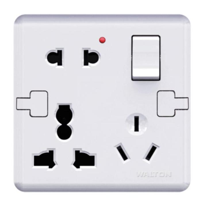 Walton W1MS13 Pearl White Multi Socket | Daraz.com.bd