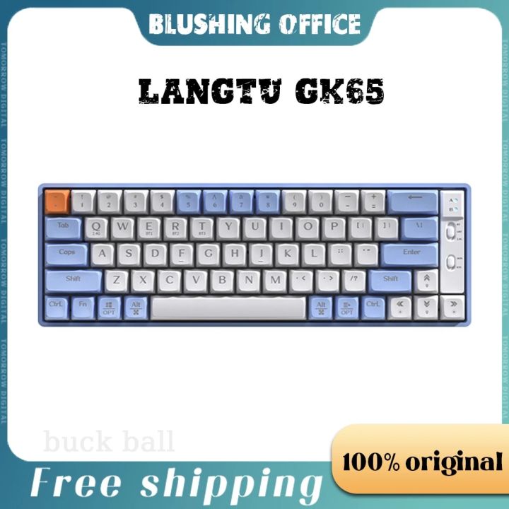 Langtu GK65 Wireless Mechanical Gamer Keyboard 65Keys 3-Mode USB/2.4G ...