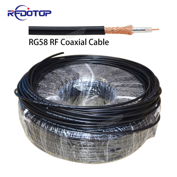New RG58 Extension Cable Flexible Low Loss Coaxial 4G Antenna Black ...