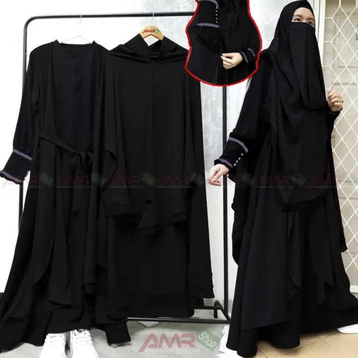 New Attractive High-Quality Stylish Hijab Niqab Khimar Borka Set, Dubai ...
