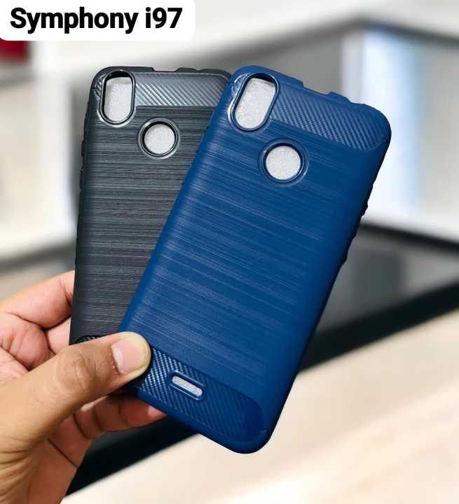 Symphony i97 Back Cover Soft Premium Silicone Texture With Spigen ...