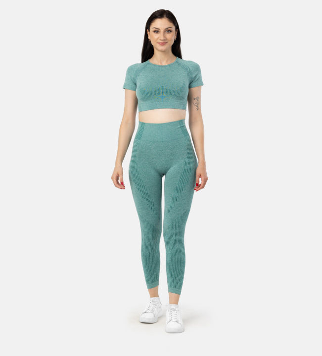 Leafletic Premium Women’s Seamless Activewear Top Bottom Set – Ultra ...