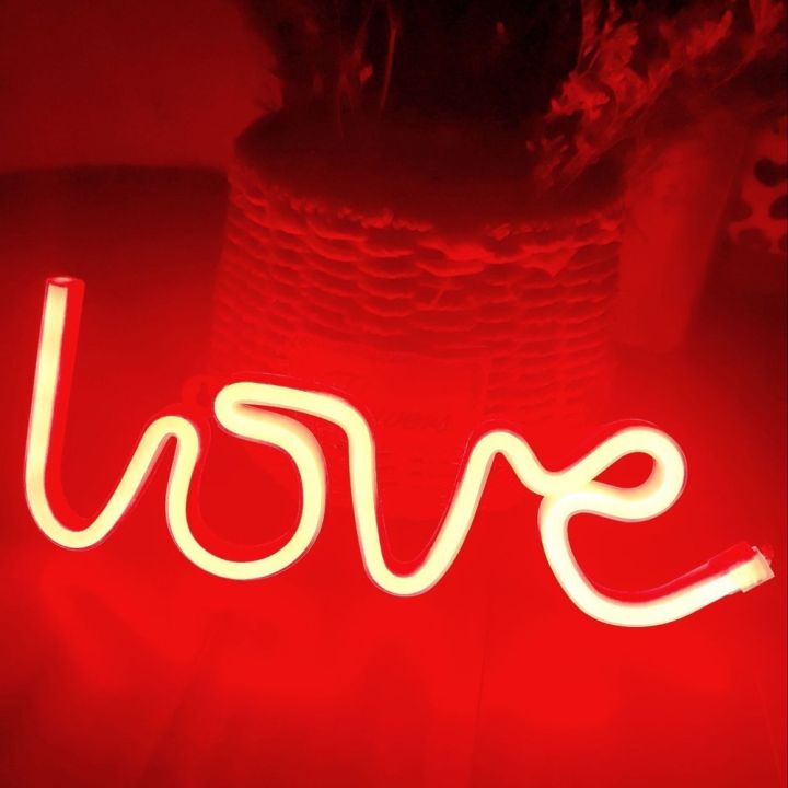【3C VictoryEagle】Romantic Night Light Hanging Neon Light Party Lamp ...