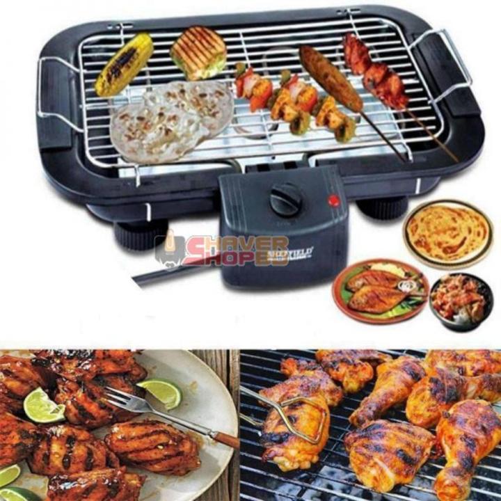 Electric BBQ Grill Machine - Black | Daraz.com.bd
