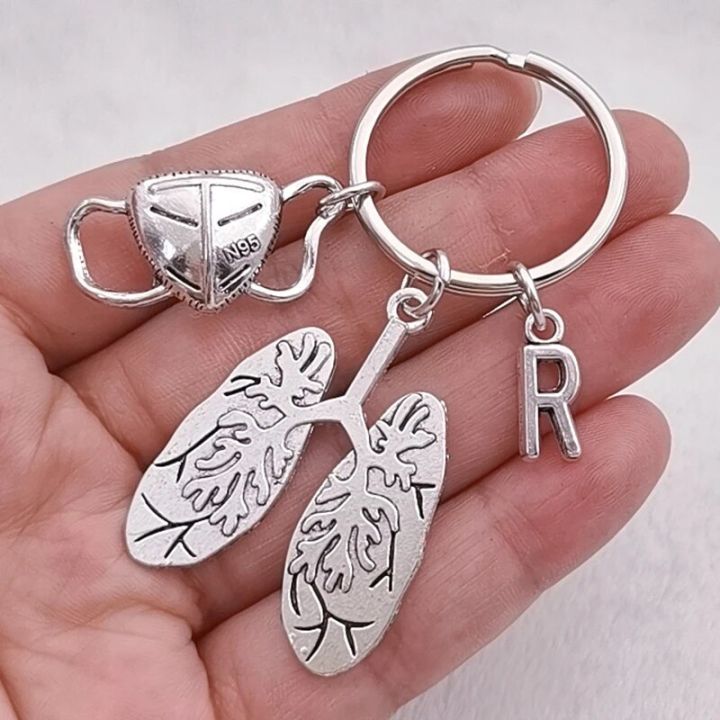 New Mask Key Chain Lungs Keychain Anatomical Organs Body Parts Keyring ...