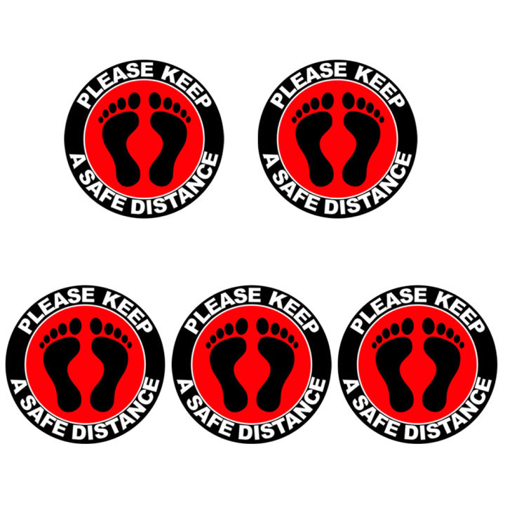 【3C VictoryEagle】5pcs Decals Safety Sign Marking Direction Queue | Daraz.com.bd