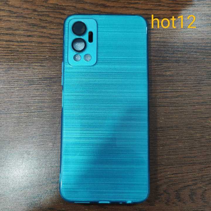For Infinix Hot 12 soft colorful silicon cover Full camra Protection ...