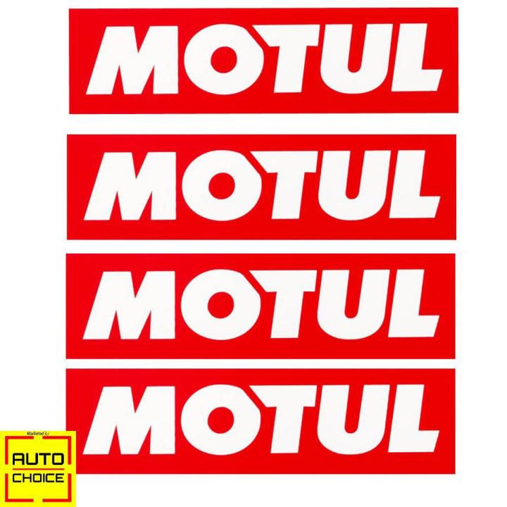Motul Logo Sticker For Bikes, Cars Helmets, And Laptops - 4 Pcs - Car ...
