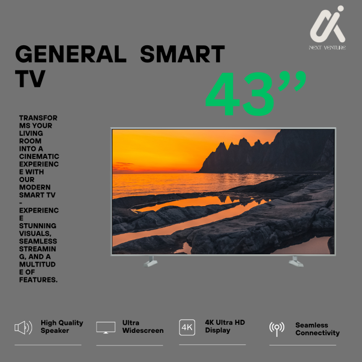 General Flag 43" Frameless FHD Android TV | Daraz.com.bd