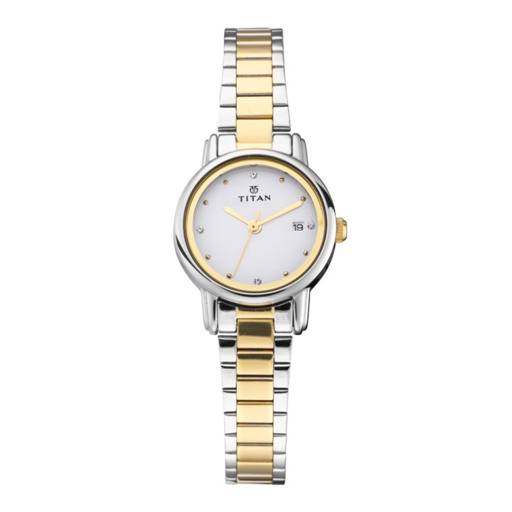 Titan 2572BM01 White White Dial Analog with Date for Women | Daraz.com.bd