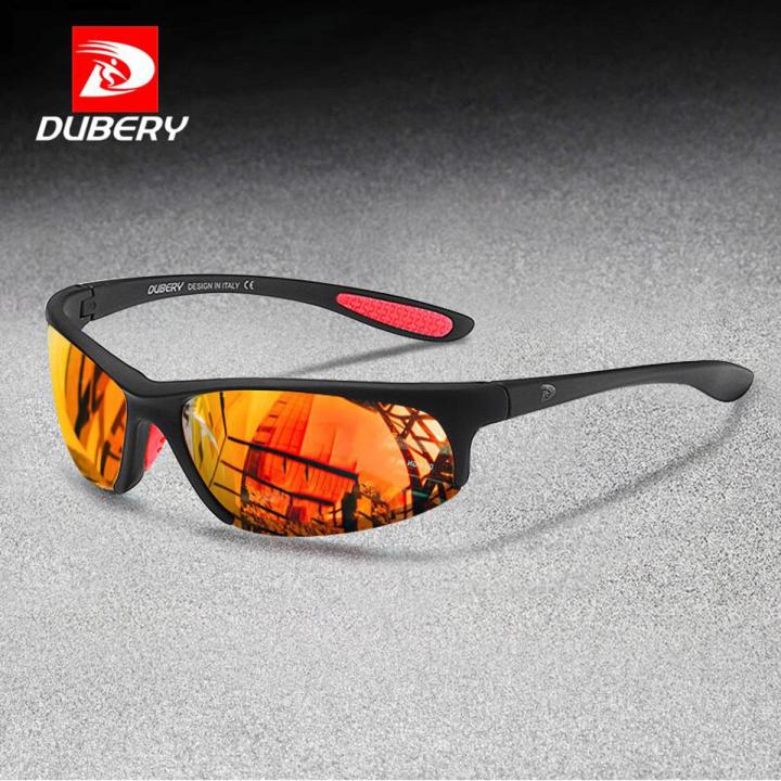 DUBERY Polarized Sports Sunglasses for Men Running Driving Fishing Golf ...